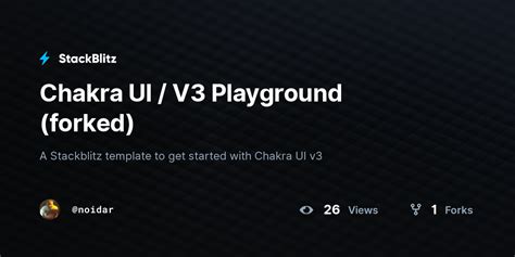 Chakra UI V3 Playground Forked StackBlitz