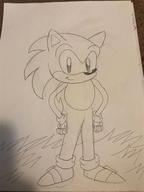 Classic Sonic By Theamazinggman On Deviantart