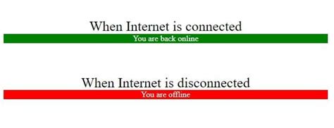 Javascript Check Internet Connection