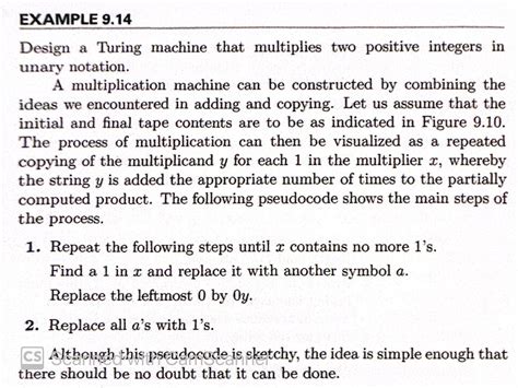 Solved EXAMPLE Design A Turing Machine That Multiplies Chegg