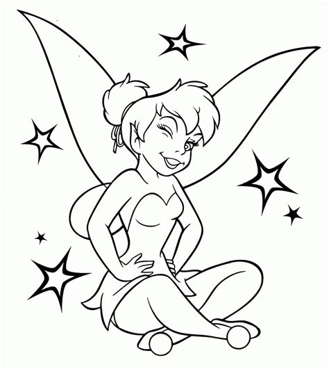 Coloring Pages Disney Tinker Bell Coloring Pages For Adults