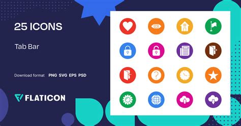 Tab Bar Icon Pack Color Fill 25 Svg Icons