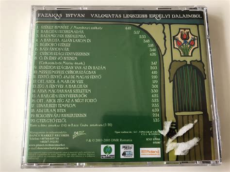 Fazakas István Válogatás Legszebb Erdélyi Dalaimból CD 2005