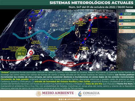 Orlene Ocasionará Lluvias Puntuales Intensas En Jalisco Y Colima Así