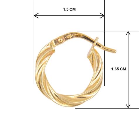 Boucles Doreilles Créoles Or Jaune Torsadées Latelier Dazur Maty