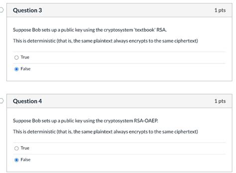 Solved Question 1 1 Pts Suppose Alice Wants To Send A Chegg Com