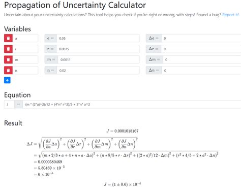 Not Calculating Error Correctly · Issue 36 · Nicoco007propagation Of