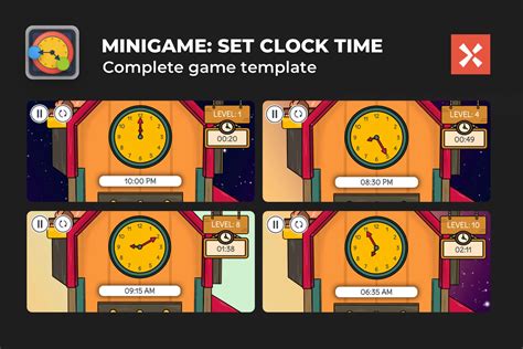 Set Clock Time Game Template 2 0