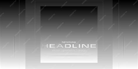 Premium Vector Grey Abstract Tech Gradient Background