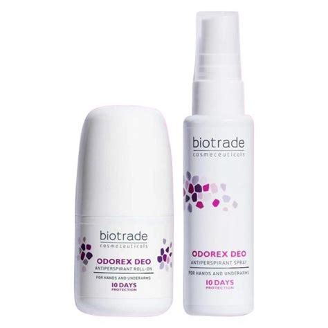 Bộ sản phẩm khử mùi cơ thể cho nam và nữ Biotrade Odorex Deo bộ 2 chai