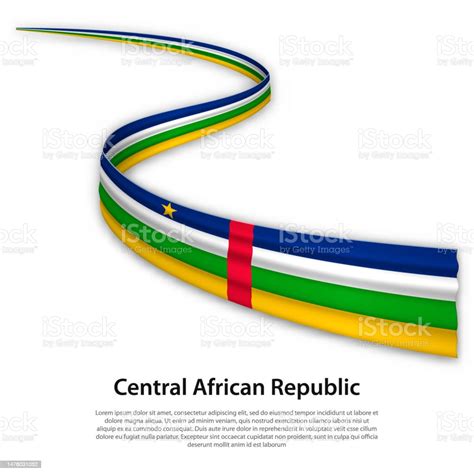 중앙 아프리카 공화국의 국기와 함께 리본 또는 배너를 흔들 0명에 대한 스톡 벡터 아트 및 기타 이미지 0명 개념 공휴일 Istock