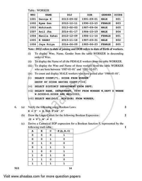 Computer Science Python 2014 2015 Commerce English Medium Class 12 Delhi Set 4 Question