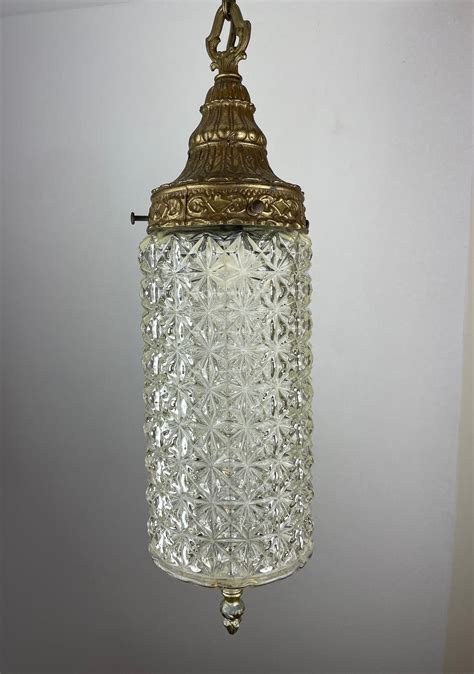 1960s Hollywood Regency Style 9 Cylinder Cut Glass Etsy