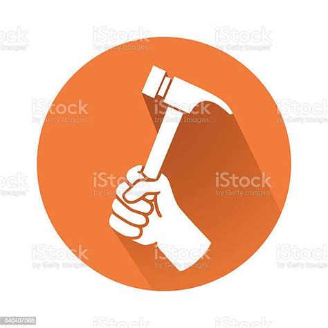 손으로 해머 공구상자에 대한 스톡 벡터 아트 및 기타 이미지 공구상자 갈고리 발톱 강철 Istock