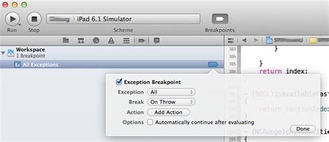 Objective C How To Add A Breakpoint To Objc Exception Throw Stack