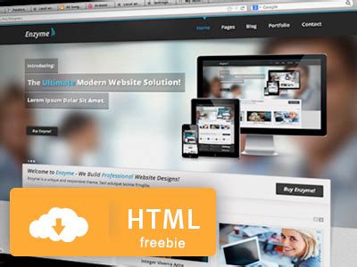 Free HTML Theme Enzyme By Abdullah Bakhsh On Dribbble