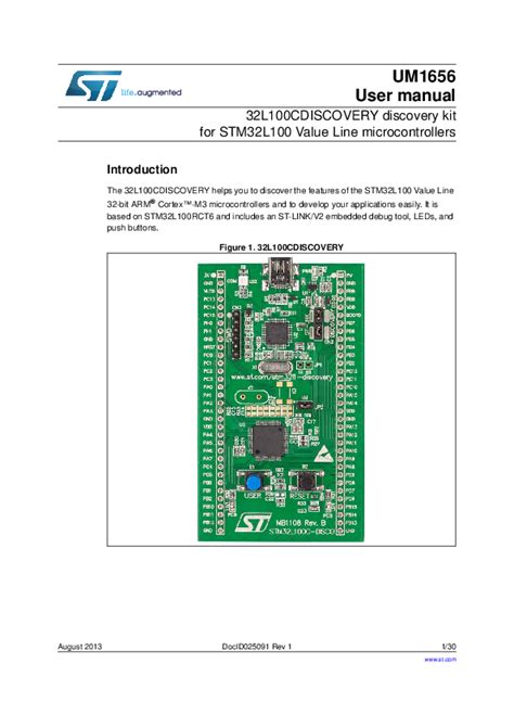 STMicroelectronics ST LINK V2 In Circuit Debugger Programmer User Manual