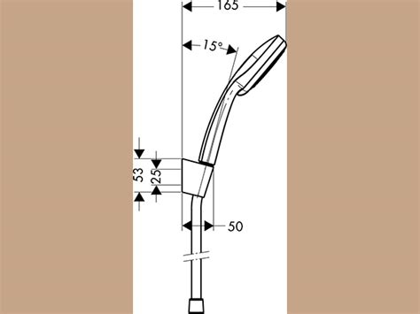 HG Croma 100 Vario Porter S Brausenset Isiflex Brausenschlauch 1 60 M