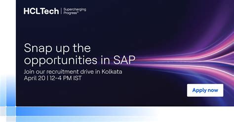 Hcltech Sap Practice On Linkedin Sapbyhcltech Sapjobs