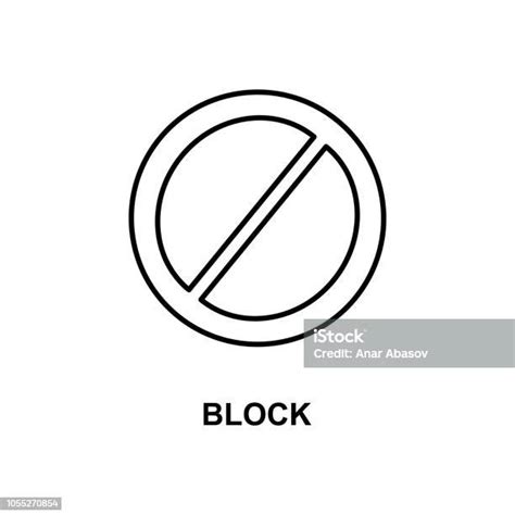 塊符號圖示具有移動概念和 Web 應用程式名稱的簡單 Web 圖示元素細線塊符號圖示可用於 Web 和移動向量圖形及更多危險圖片 Istock