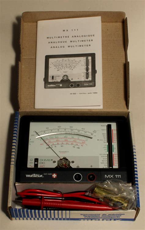 Multimètre Analogique Metrix MX 111 neuf avec accessoires MO0032