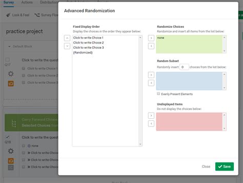 Adding A None Answer Choice After Pulling Answers Forward From