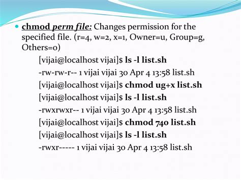 Basic Unix Commands Pptx