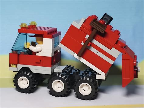 Lego Moc 6668 Refuse Collection Truck By Ziqing Rebrickable Build