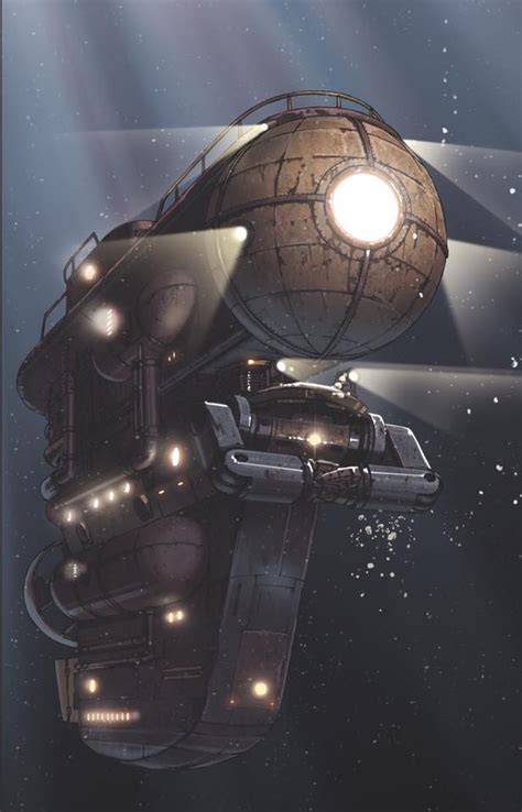Sci Fi Spaceship Artistic Image Of A Spaceship Floating In The Air