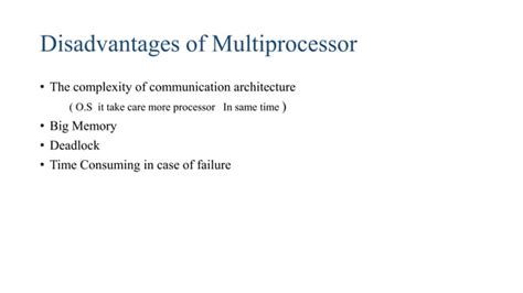 OS Multiprocessing Pptx Operating Systems Computer Software And Applications