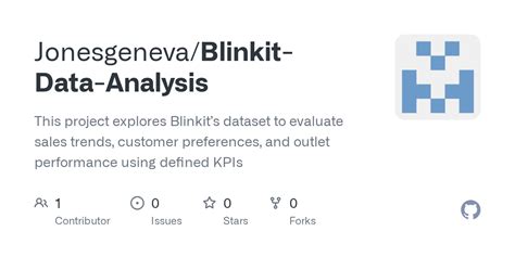 Github Jonesgenevablinkit Data Analysis This Project Explores
