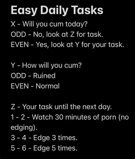 Easy Daily Task Fap Roulette
