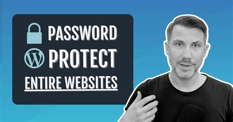 How To Password Protect Your Wordpress Website The Easy Way Victor Duse