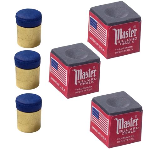 Kit Snooker 3 Giz Original 3 Virolas Metal Sola De Couro Para