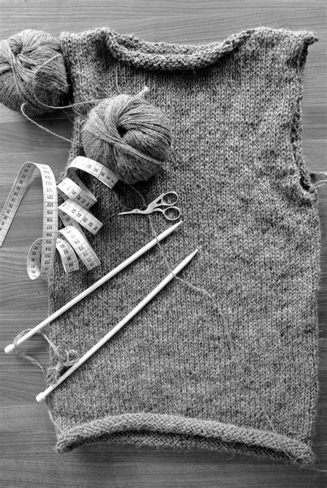 Wolle Garn Einfacher Langarmpullover Aus Alpakawolle Stricken In