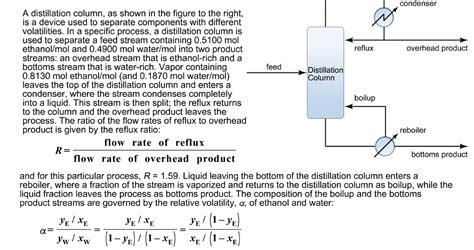 Solved Condenser Reflux Overhead Product Feed A Distillat