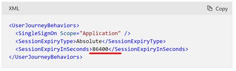 azure ad b2c custom policy saml token lifetime and session timeout