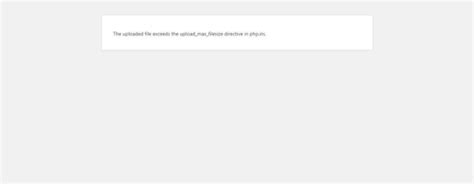 Fix The Uploaded File Exceeds The Uploadmaxfilesize Directive In Php