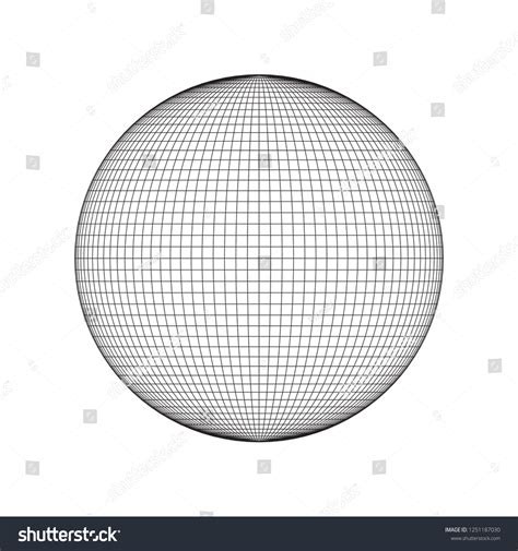 Wireframe Mesh Objects Network Line Hud Stock Vector Royalty Free 1251187030 Shutterstock