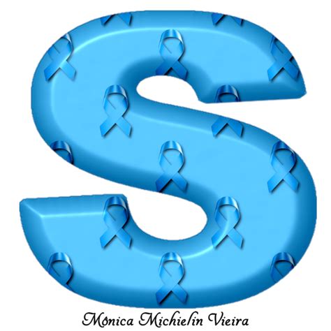 Monica Michielin Alphabets Alfabeto Novembro Azul Blue November