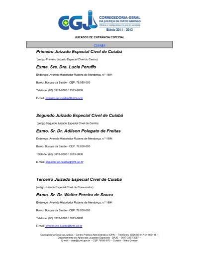 Primeiro Juizado Especial C Vel De Cuiab Exma Sra Dra Lucia