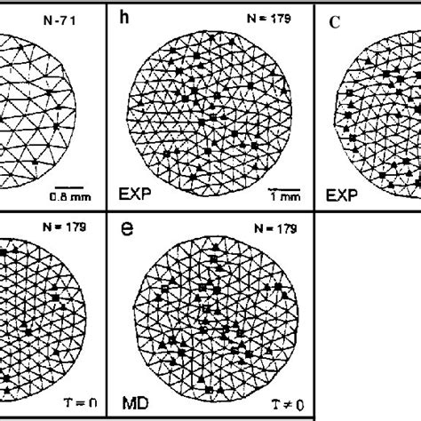The Cluster Configurations From The Experiment Triangulated Structures Download Scientific