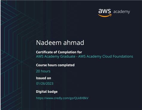 Nadeem Ahmad On Linkedin Finally I Am Very Happy To Say You All That I Have Completed My Aws