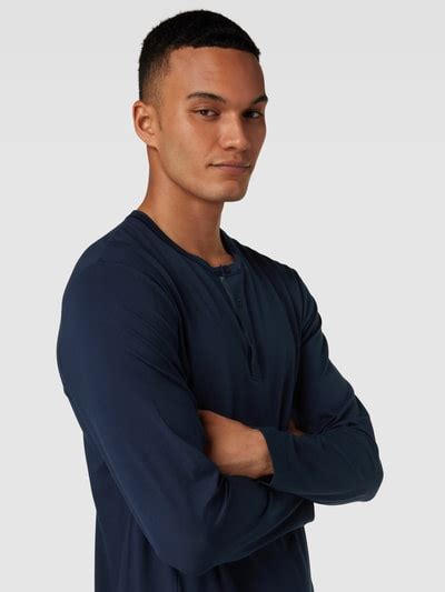 Calida Pyjama Oberteil Mit Knopfleiste Dunkelblau Online Kaufen