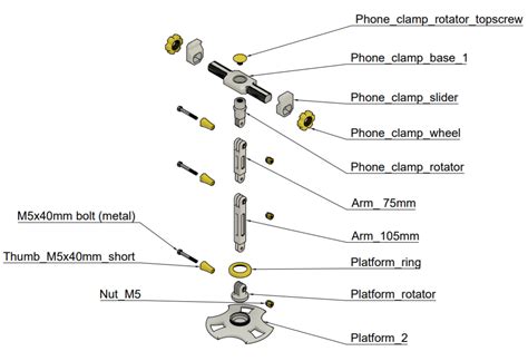 Desktop Modular Mounting System For Smartphones GoPro By Rogue Download Free STL Model