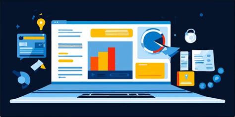 A Cartoon Of A Man Working On A Computer With A Chart Showing A Graph With A Red Graph Behind