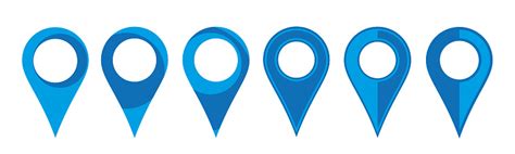 지도 포인터 아이콘 세트입니다 위치 핀 수집 지도 포인터 Gps 위치 위치를 표시하기 위해 지도에 포인터 아이콘 핀 벡터