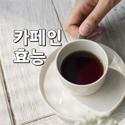 카페인의 효능 및 주의사항 권장 섭취량 등 네이버 블로그
