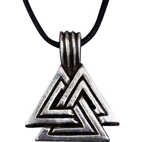Large Valknut Viking Necklace