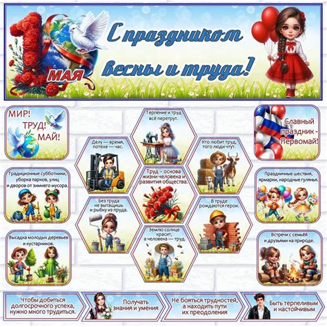 Первомай Праздник весны и труда 1 мая Оформление